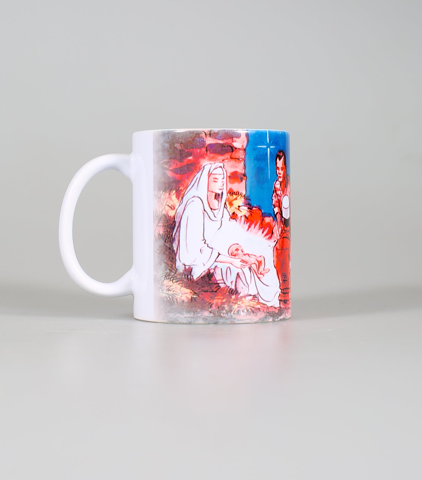 Christmas nativity scene mug "Christmas at the Foreign Legion"